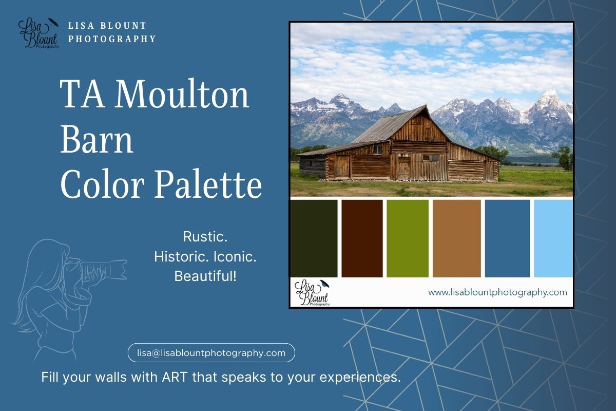 TA Moulton Barn Color Palette – Grand Teton Wyoming Fine Art